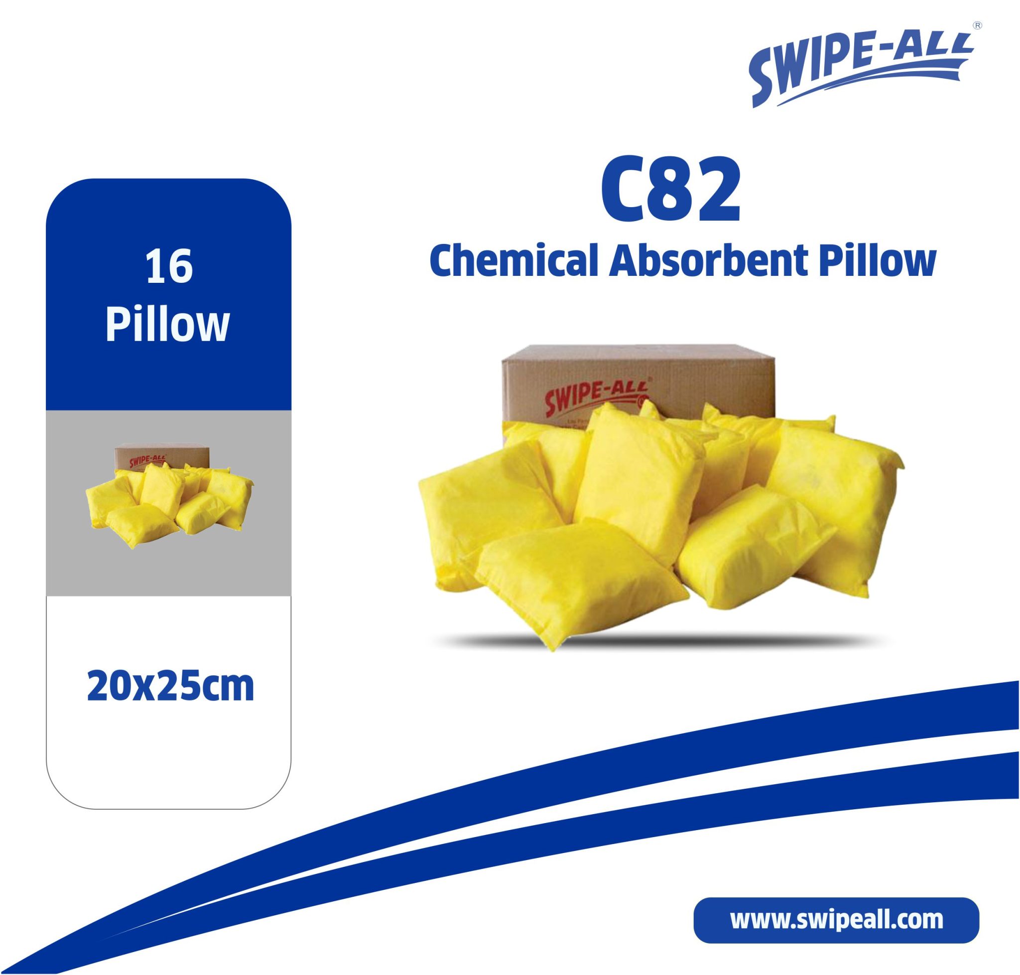 Swipe All C82 Chemical Sorbent Pillow - SWIPE ALL