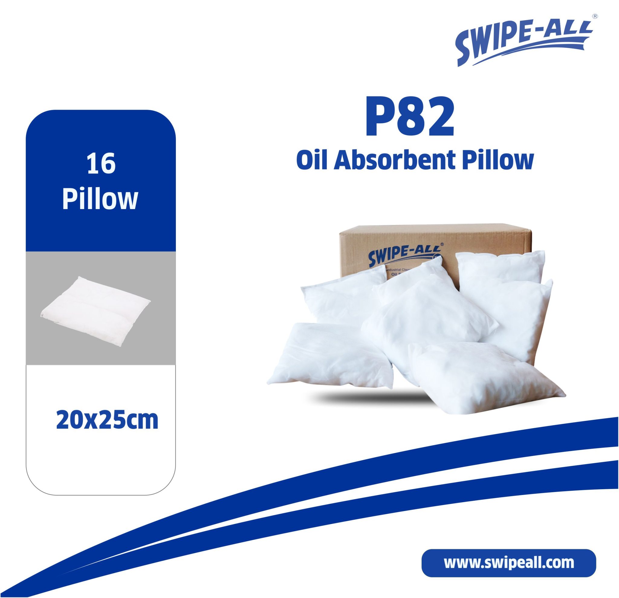 Swipe All P82 Oil Sorbent Pillow | Swipe-All.com
